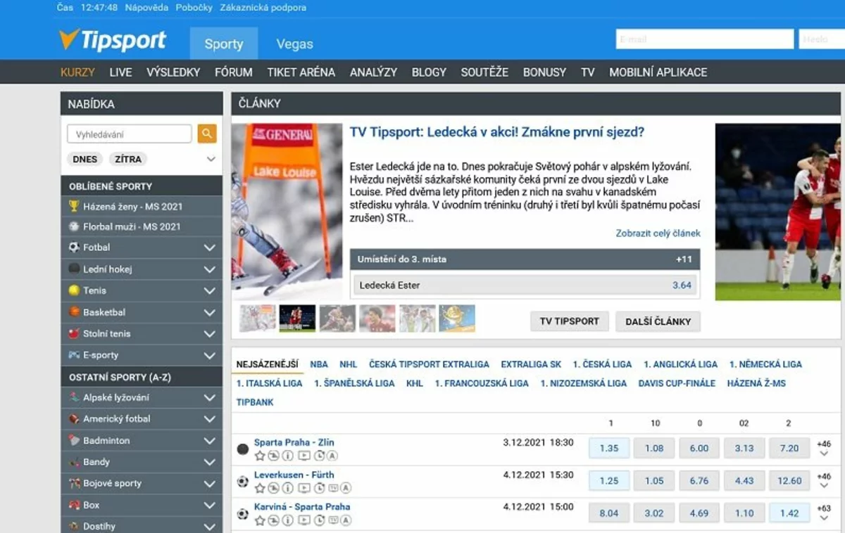 Tipsport Sportwetten | 2 000 € Bonus ️ + 12 € auf der Hand ...